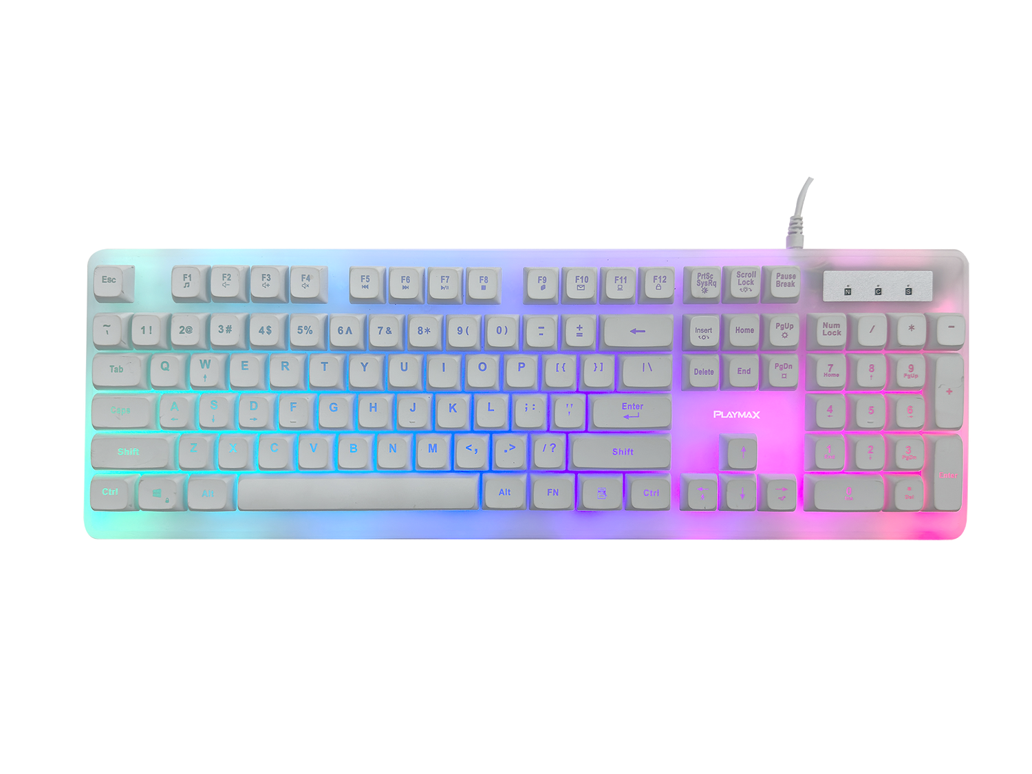Playmax Aurora keyboard - White